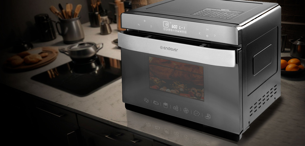 Комбо для готовки: электрическая печь со встроенной пароваркой ENDEVER Danko-4040 — Ozon Клуб