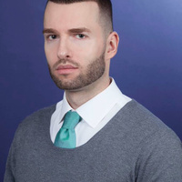 Майка Мужской TVEL зеленое стекло, бело-зеленый, размер 44, 46 ...